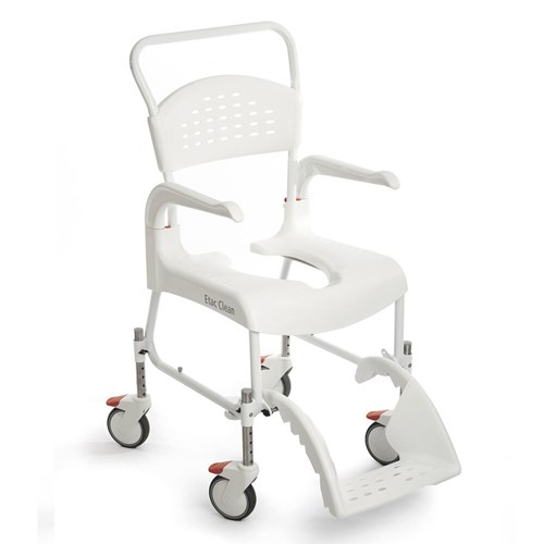 Etac Clean Mobile Shower Commode - Height Adjustable - Medimart