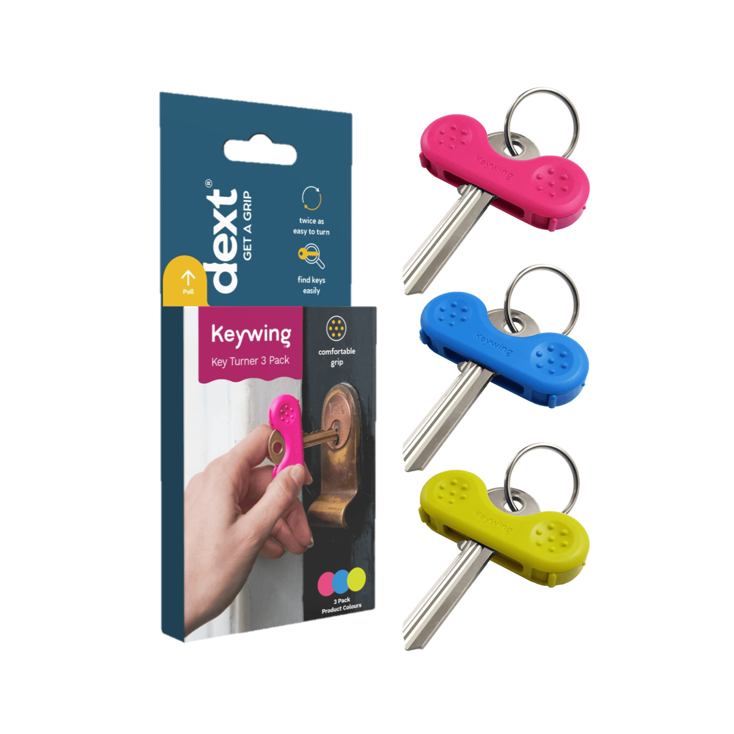Dext Keywing Key Turner, 3pk - Medimart