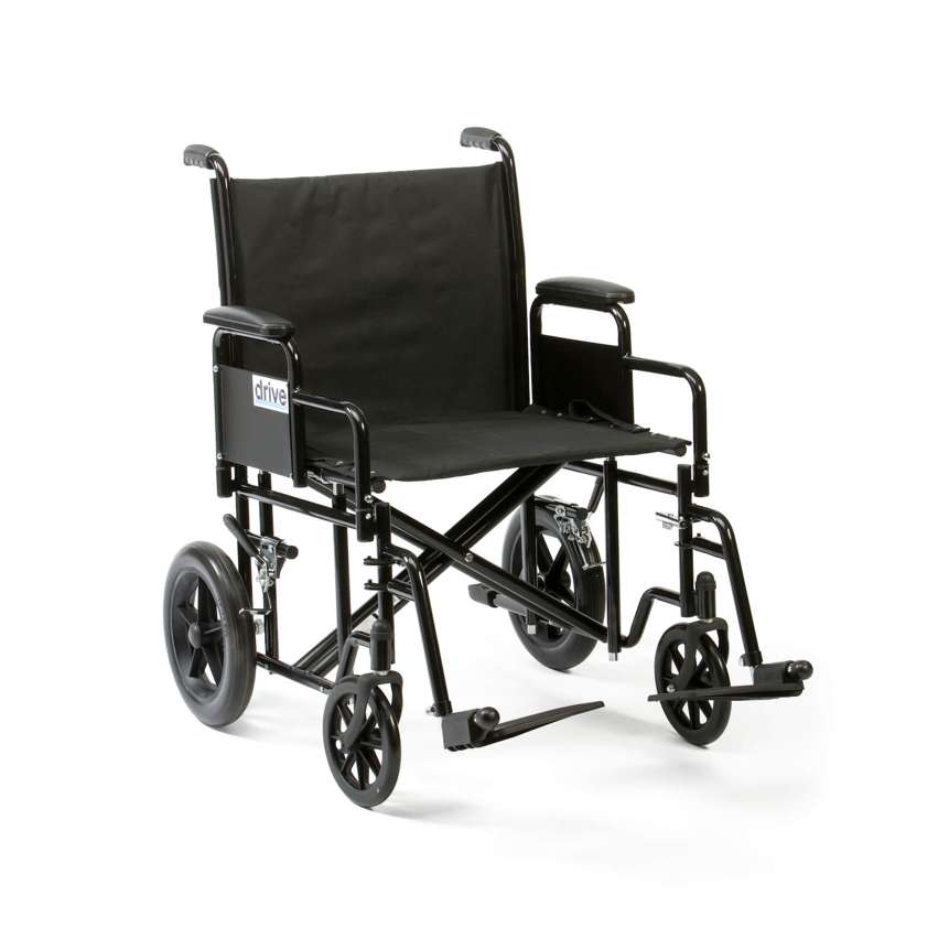 Drive DeVilbiss Bariatric Steel Transport Chair - Black 22" - 200Kg ...